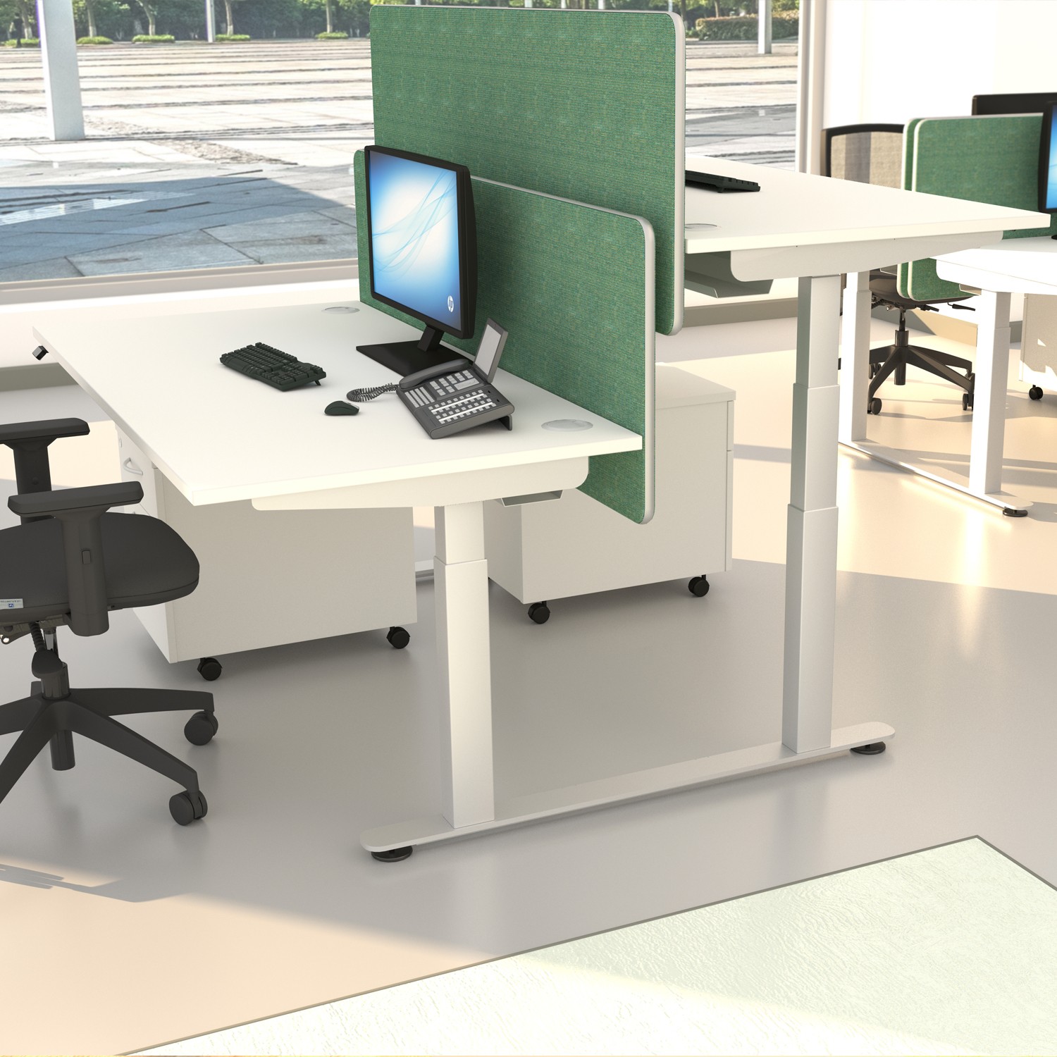 InMotion Rectangular Back to Back Bench | Lee & Plumpton